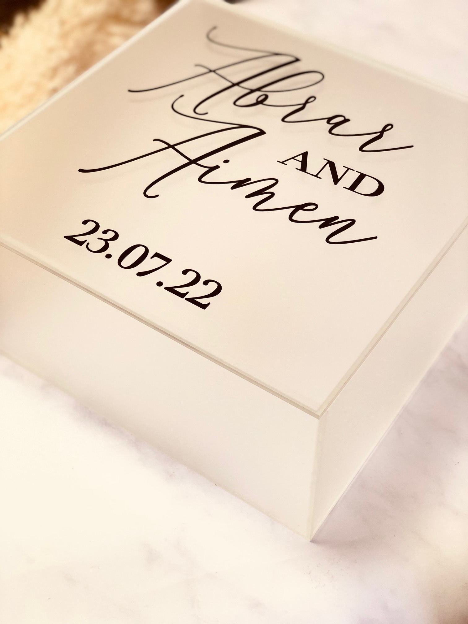 Frosted Acrylic Box – Ribbon and Bow Store